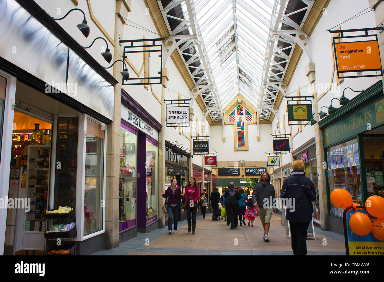 St Nicholas Arcades, Lancaster, Lancashire, England Stock Photo - Alamy