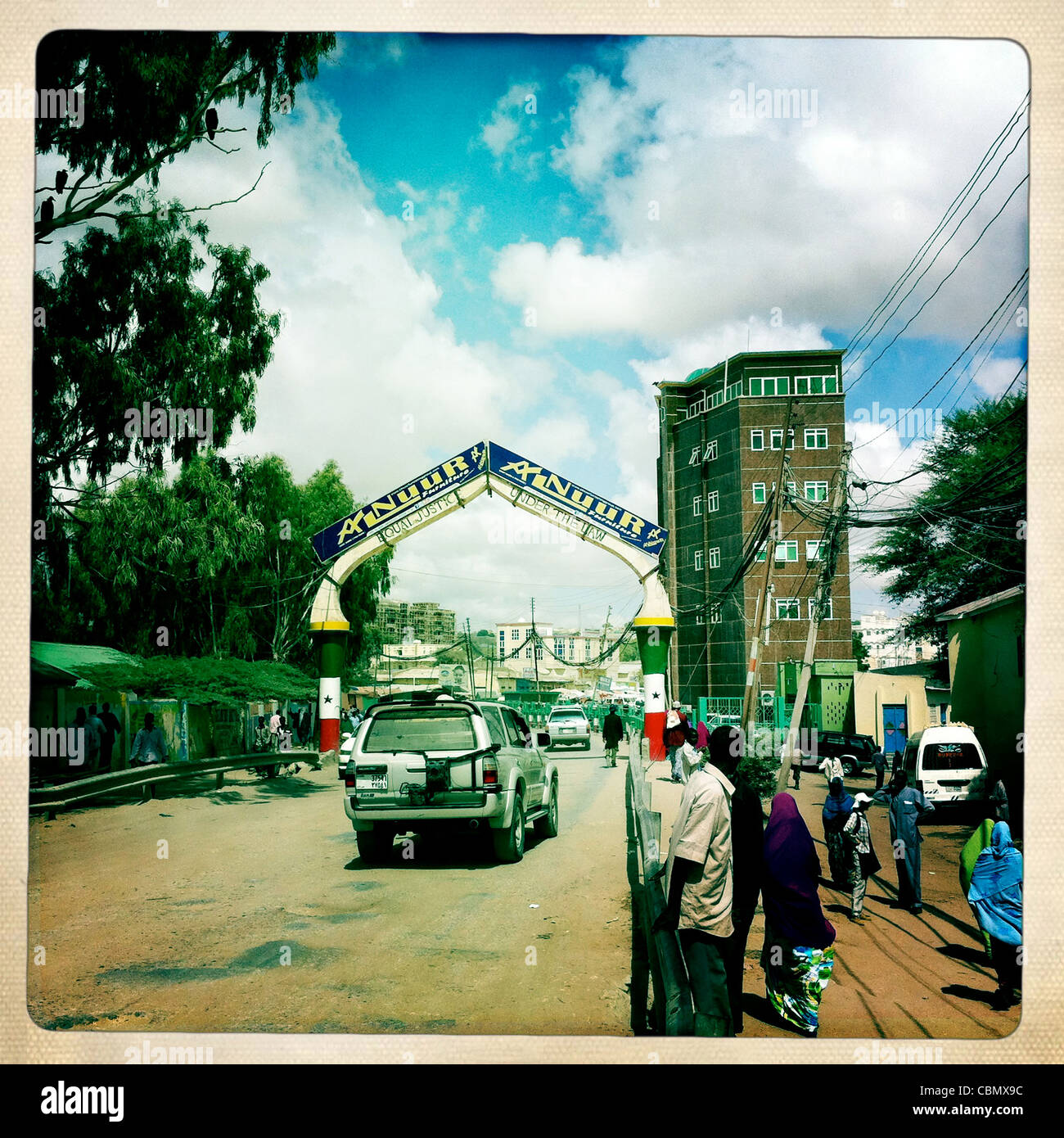 Arch Gate Checkpoint Before Getting Into Hargeisa Somaliland Stock Photo - Alamy