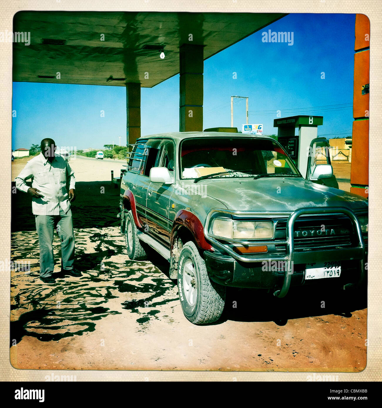 A Four Wheel Drive Car At Gas Station In Hargeisa, Somaliland Stock ...