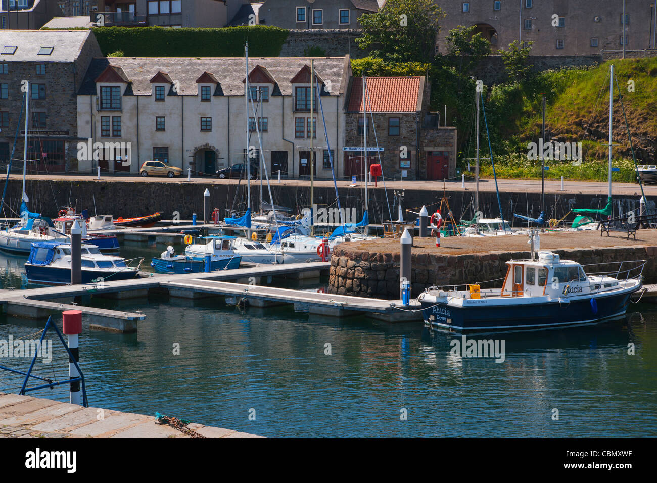 Banff harbour, Moray Firth, Aberdeenshire, Scotland Stock Photo - Alamy