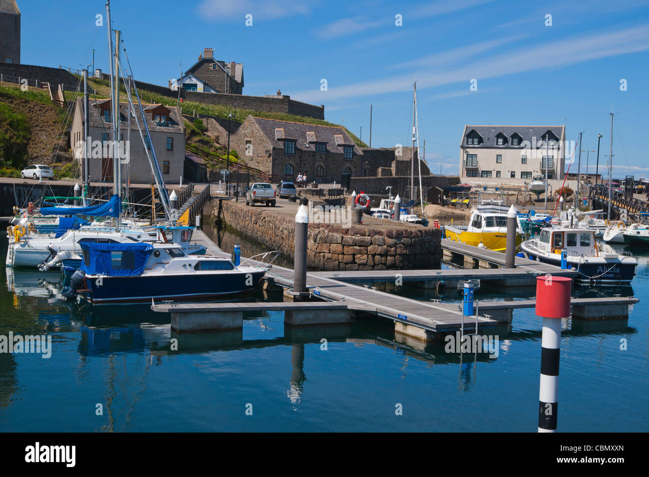 Banff harbour, Moray Firth, Aberdeenshire, Scotland Stock Photo - Alamy