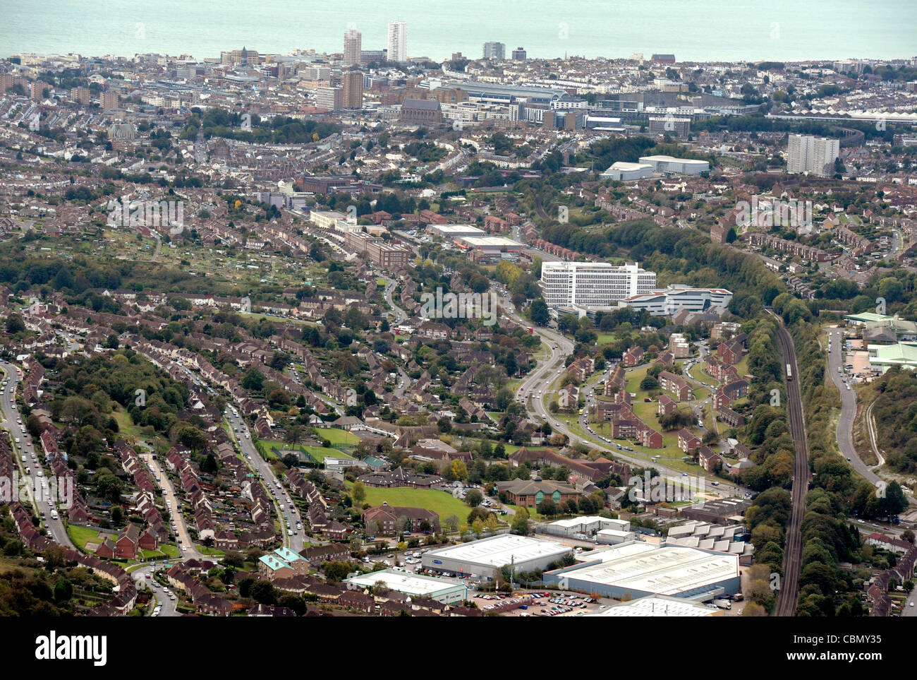 Aerial view of brighton hi-res stock photography and images - Alamy