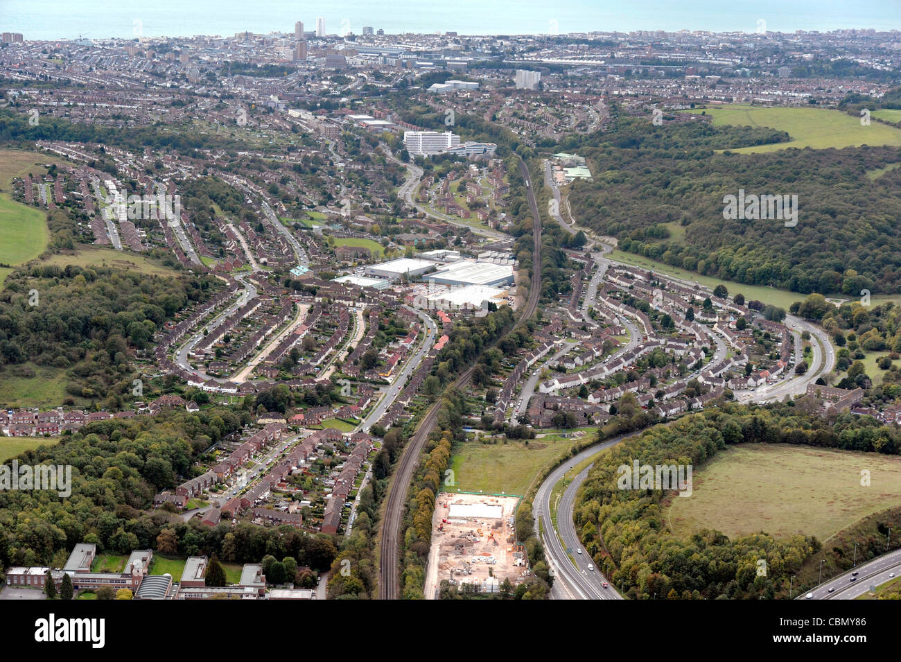 Aerial view of brighton hi-res stock photography and images - Alamy
