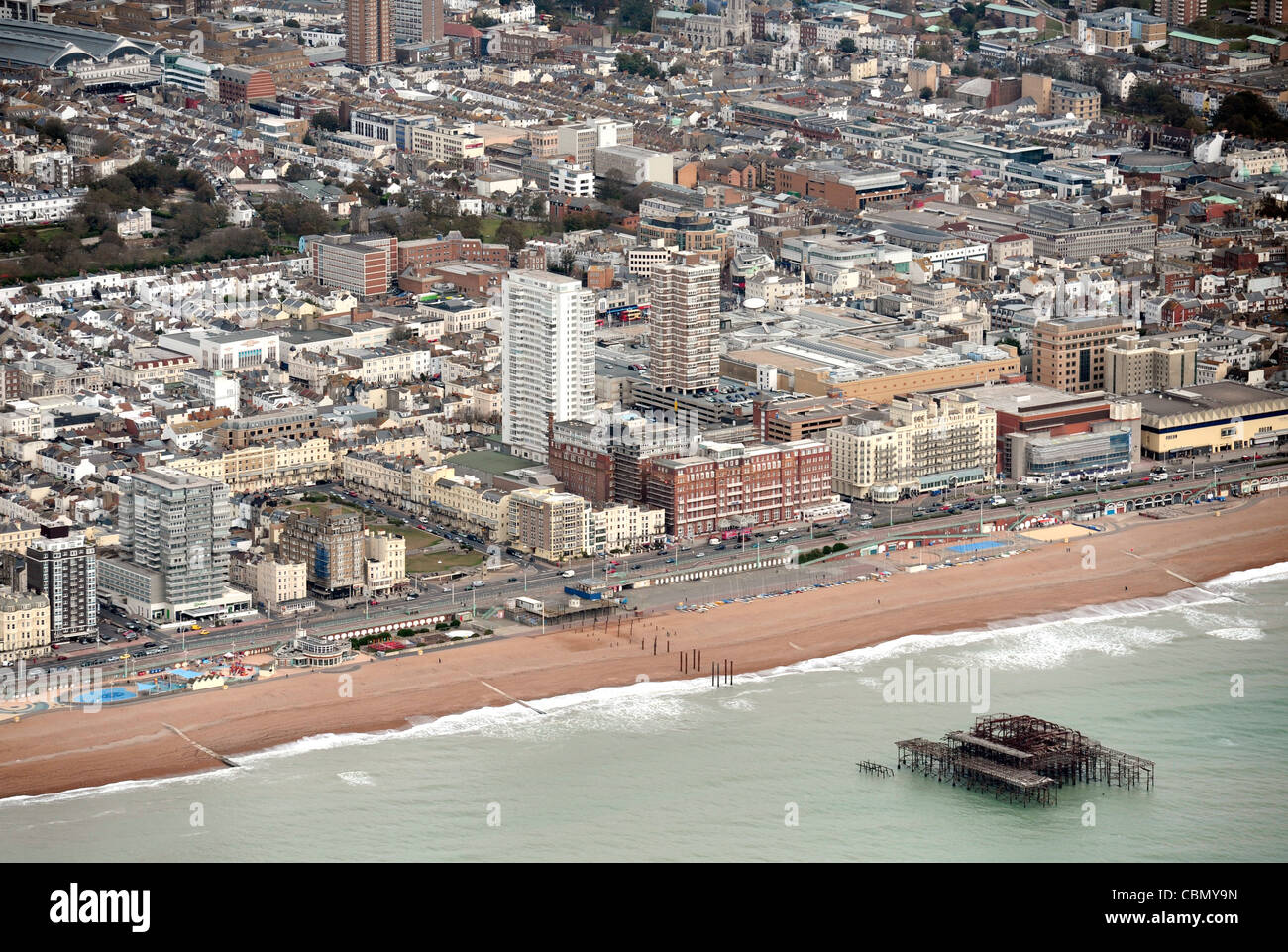 Aerial view of Brighton Sussex Stock Photo - Alamy