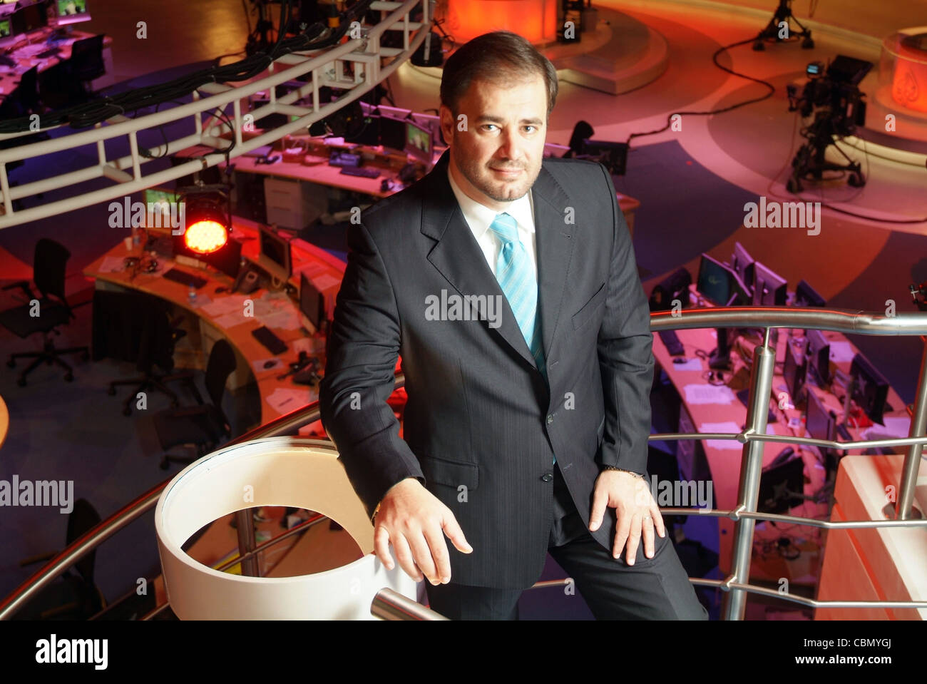Waddah Khanfar Director General of Al Jazeera Satellite Network, in the ...