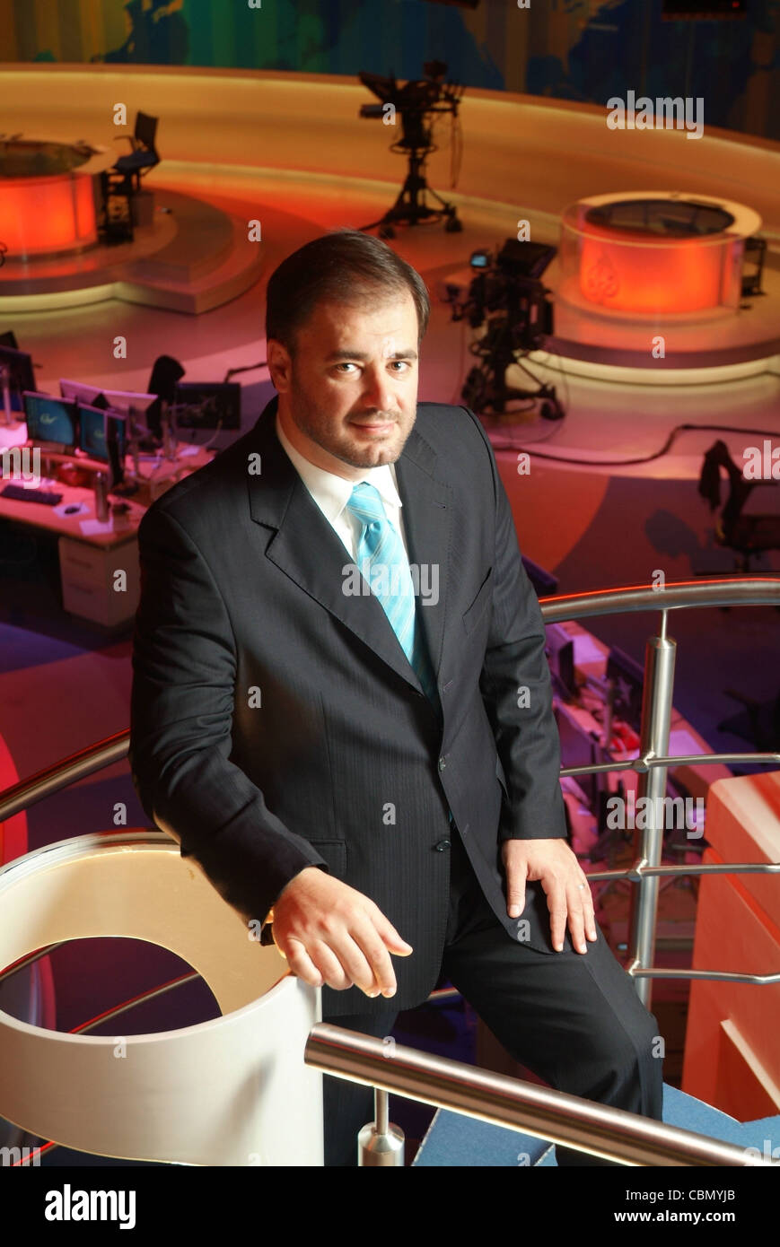 Waddah Khanfar Director General of Al Jazeera Satellite Network, in the ...