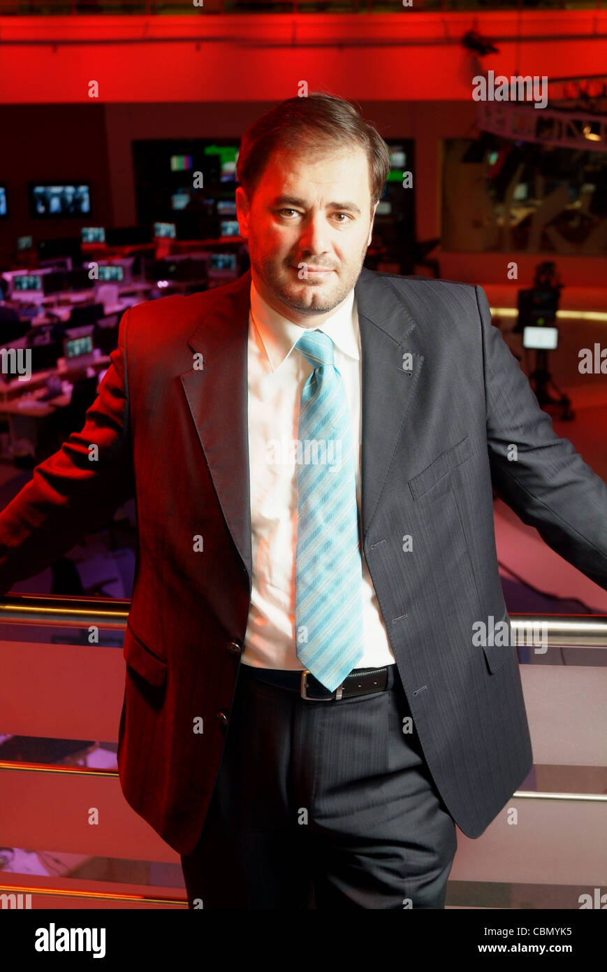 Waddah Khanfar Director General of Al Jazeera Satellite Network, in the ...