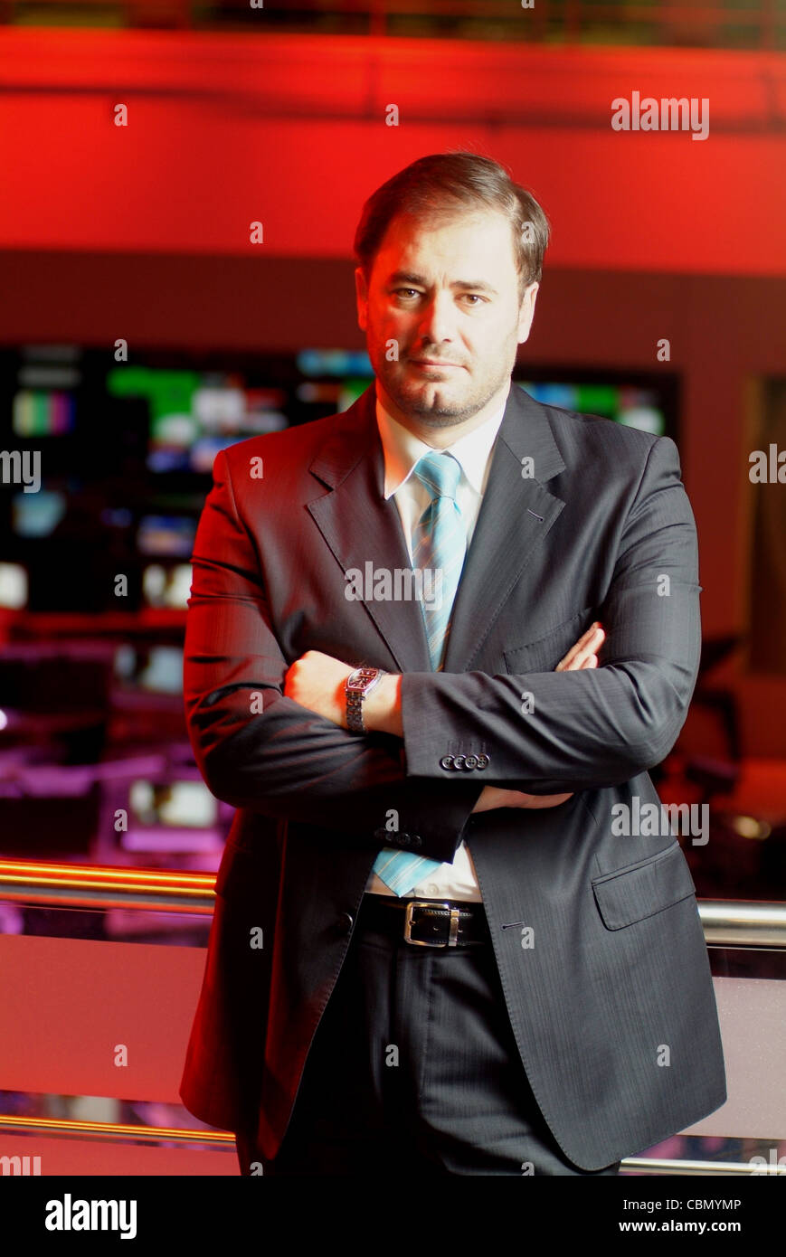 Waddah Khanfar Director General of Al Jazeera Satellite Network, in the ...