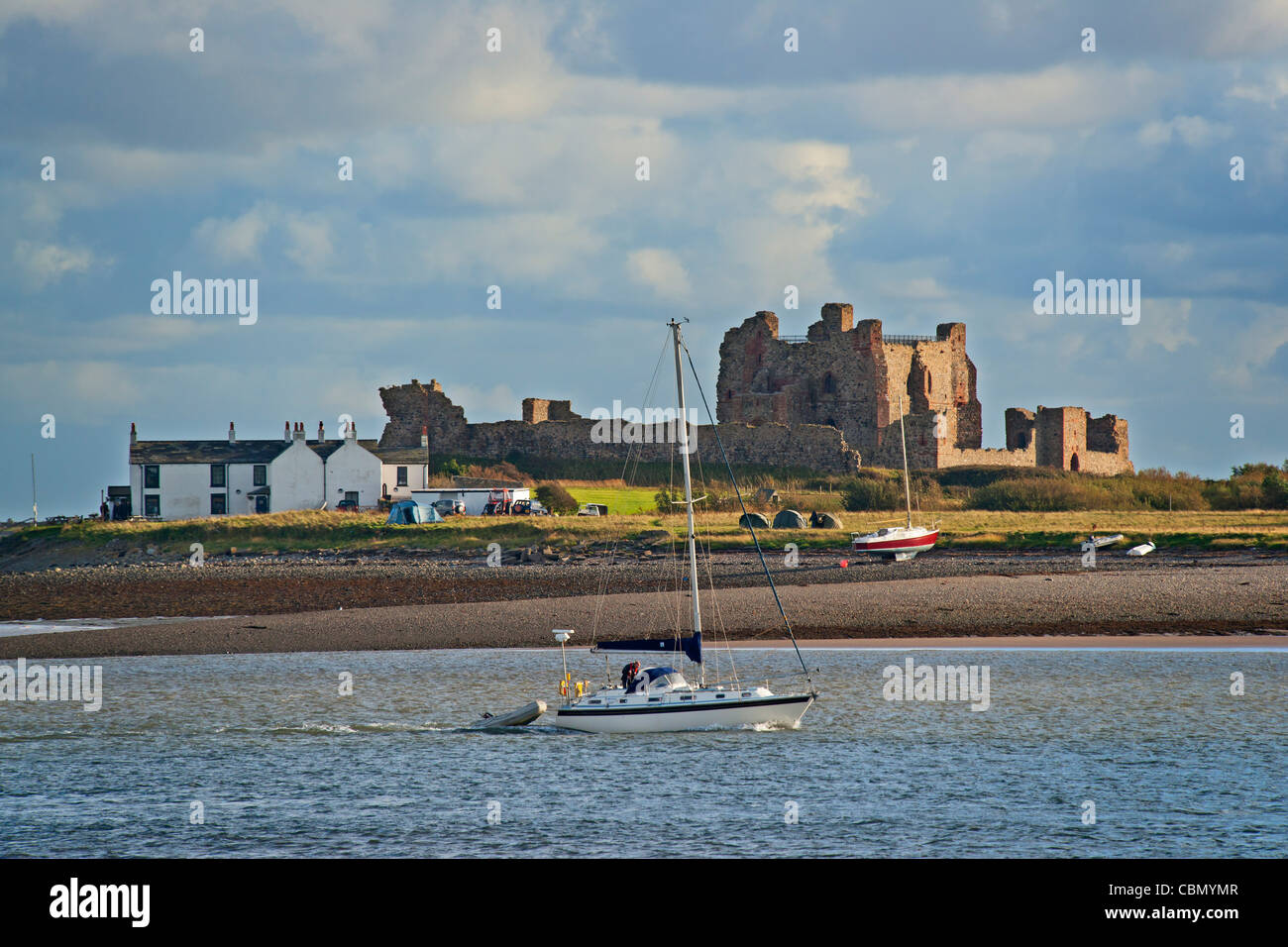 Piel Island from Roa Island, Barrow-in-Furnace, Cumbria, England Stock ...