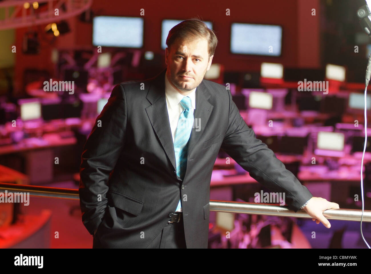 Waddah Khanfar Director General of Al Jazeera Satellite Network, in the ...