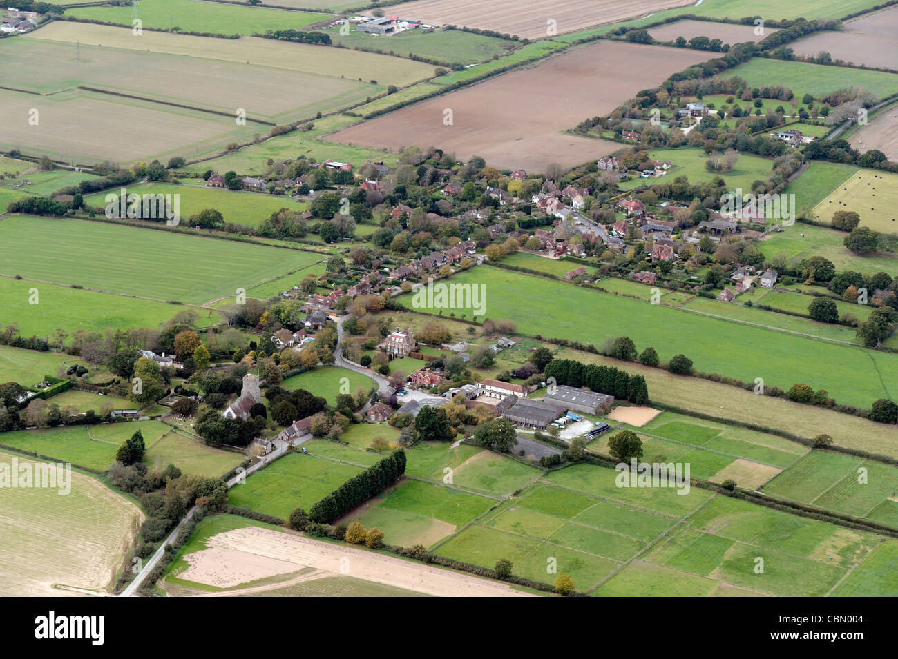 Aerial view of Ripe Village East Sussex, England Stock Photo - Alamy