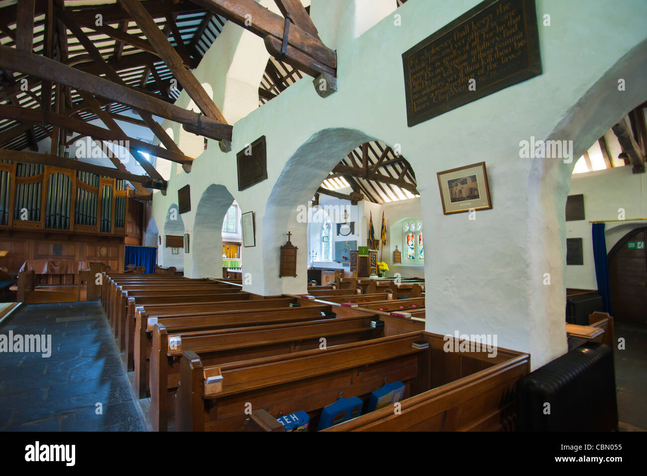 St Oswald's church, grasmere, Grasmere, Lake district, Cumbria, England ...