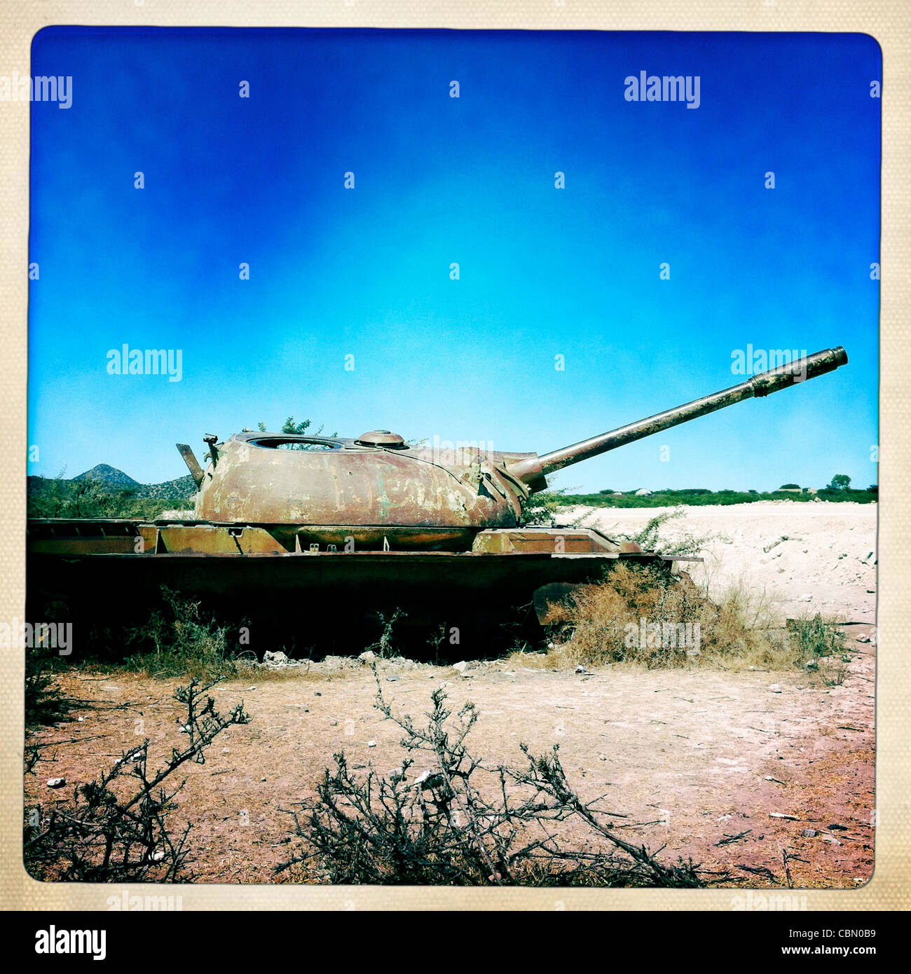 Old Russian Tank Abandoned In Desert Place Near Hargeisa Somaliland ...