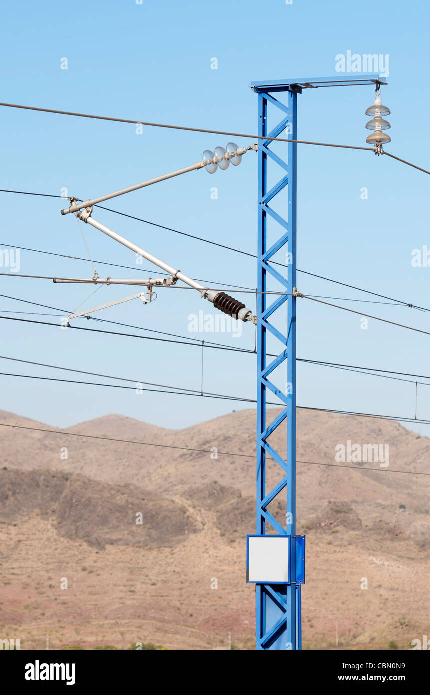Catenary power pole hi-res stock photography and images - Alamy