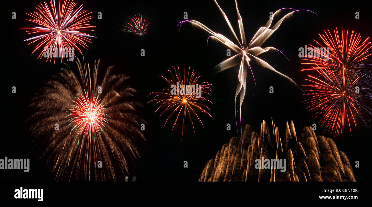 fireworks display, November, Guy Fawks Stock Photo - Alamy