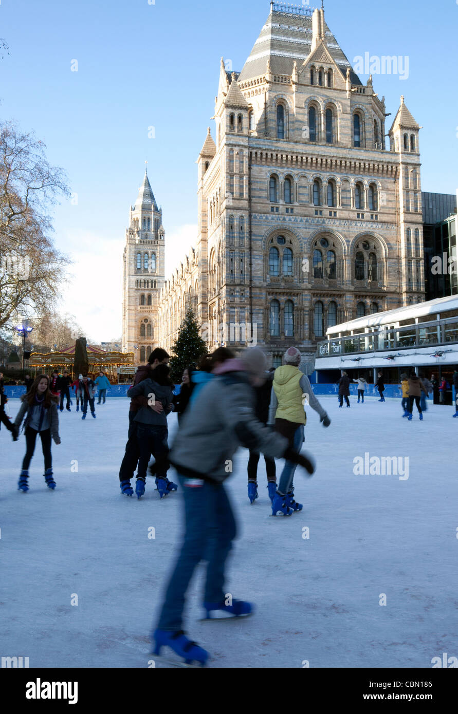 Natural history museum ice rink hi-res stock photography and images - Alamy