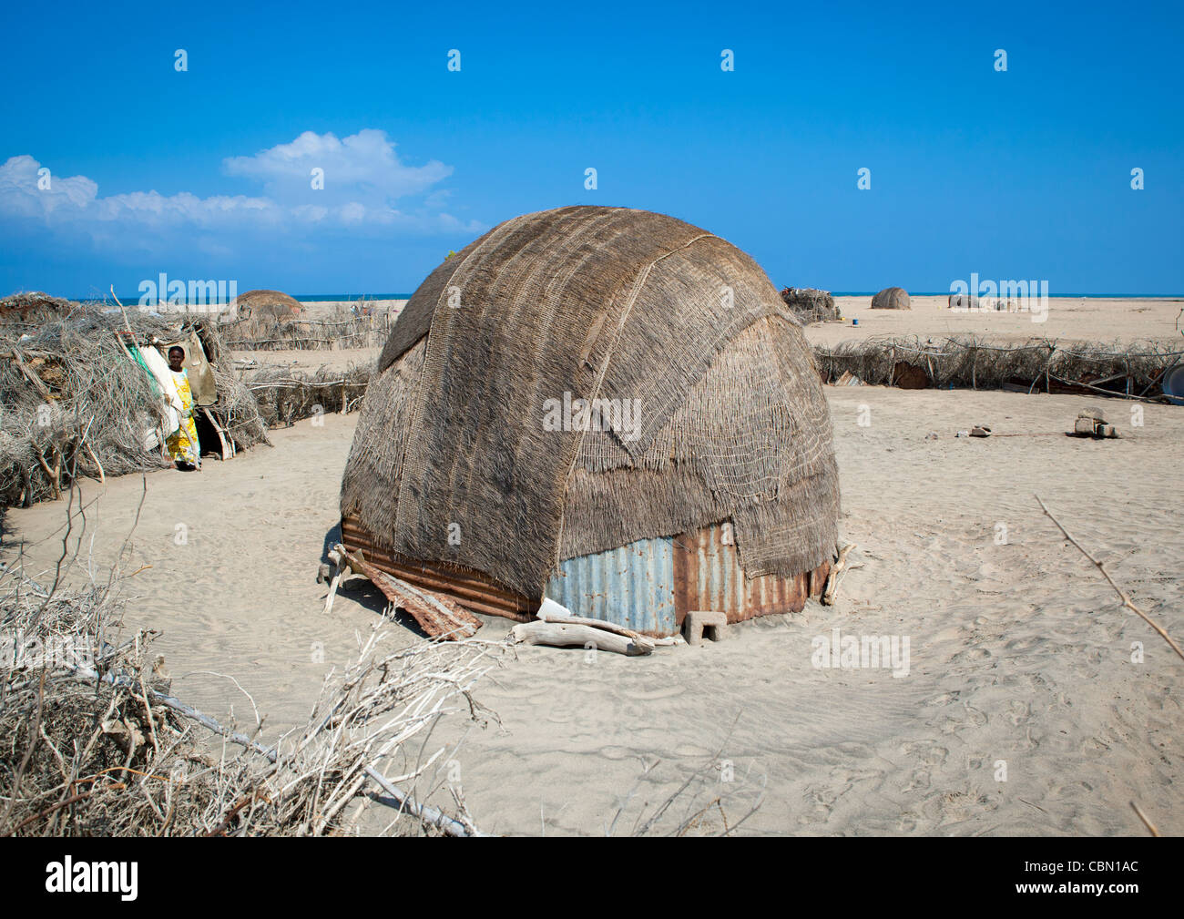 Aqal Soomaali, Somali Hut In The Lughaya Area Somaliland Stock Photo ...