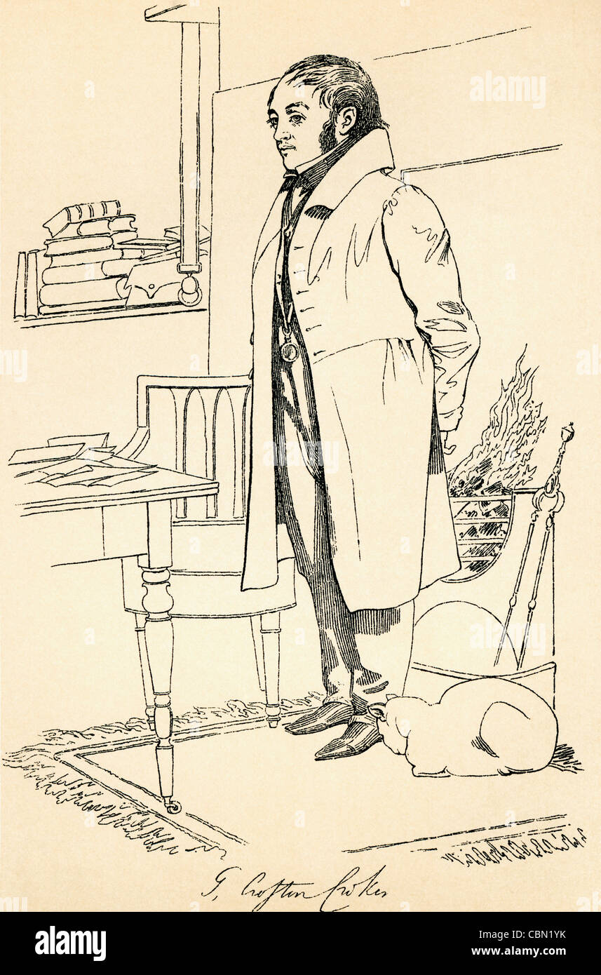 Thomas Crofton Croker, 1798 – 1854. Irish antiquary and author Stock ...