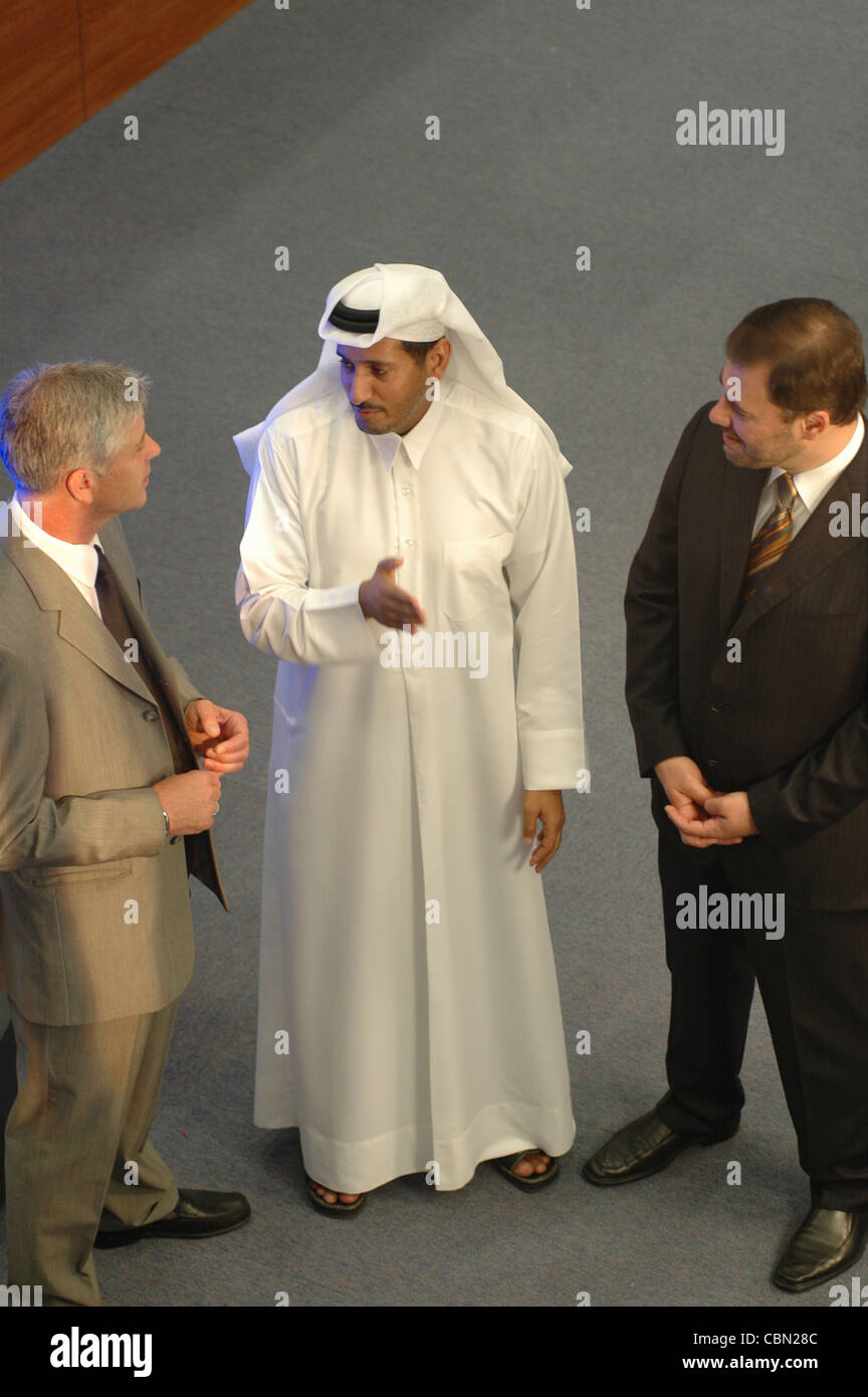 Sheikh Hamad Bin Thamer Al Thani, Al Jazeera Chairman Nigel Parsons ...