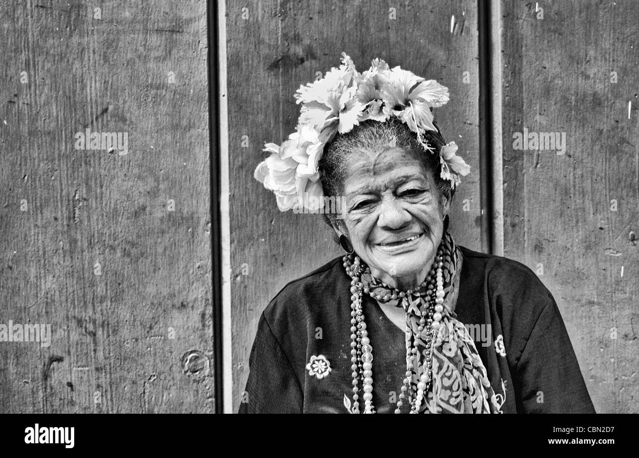 Old lady cuba Black and White Stock Photos & Images - Alamy