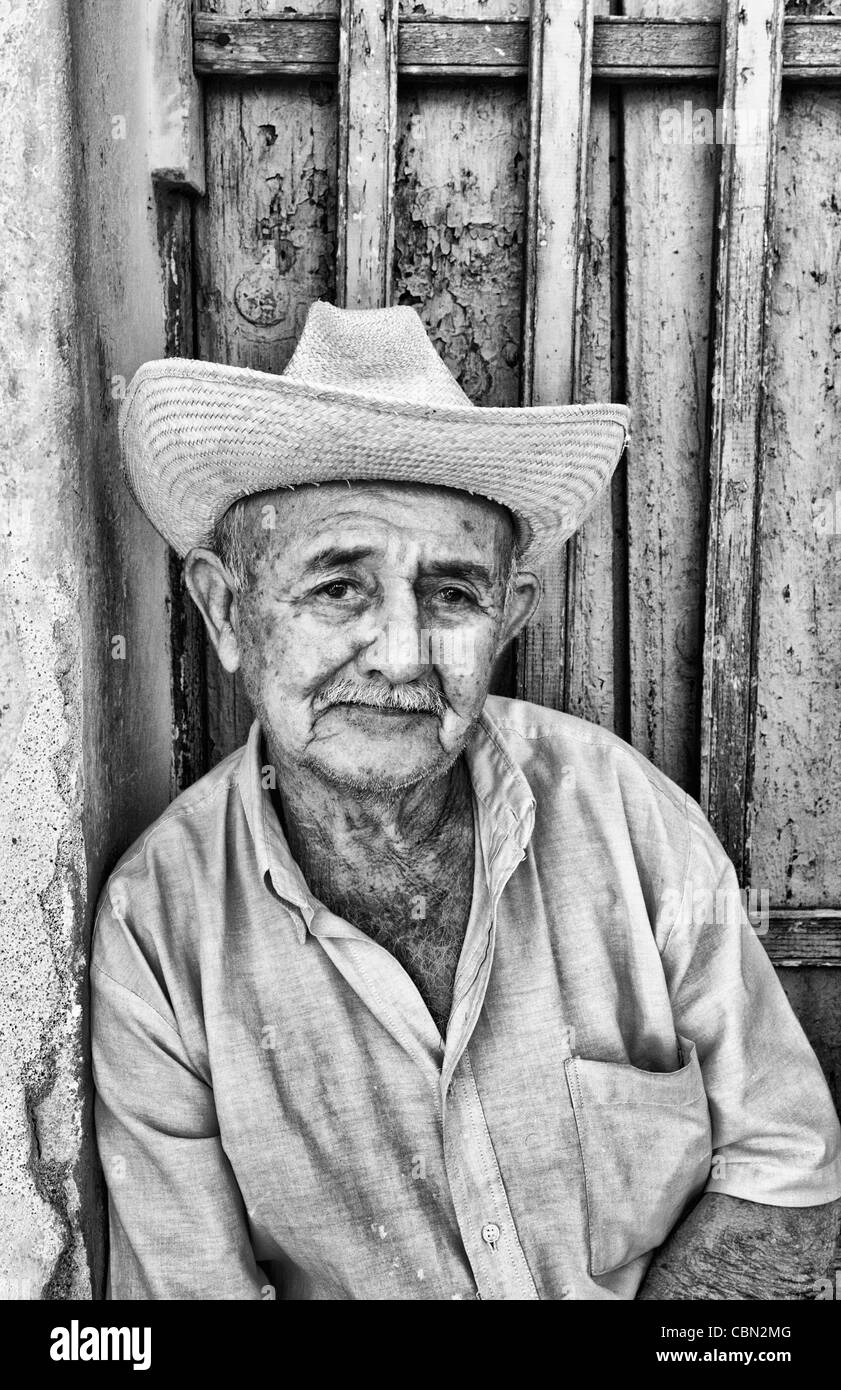 Portrait of local colorful man in Trinidad Cuba Stock Photo - Alamy