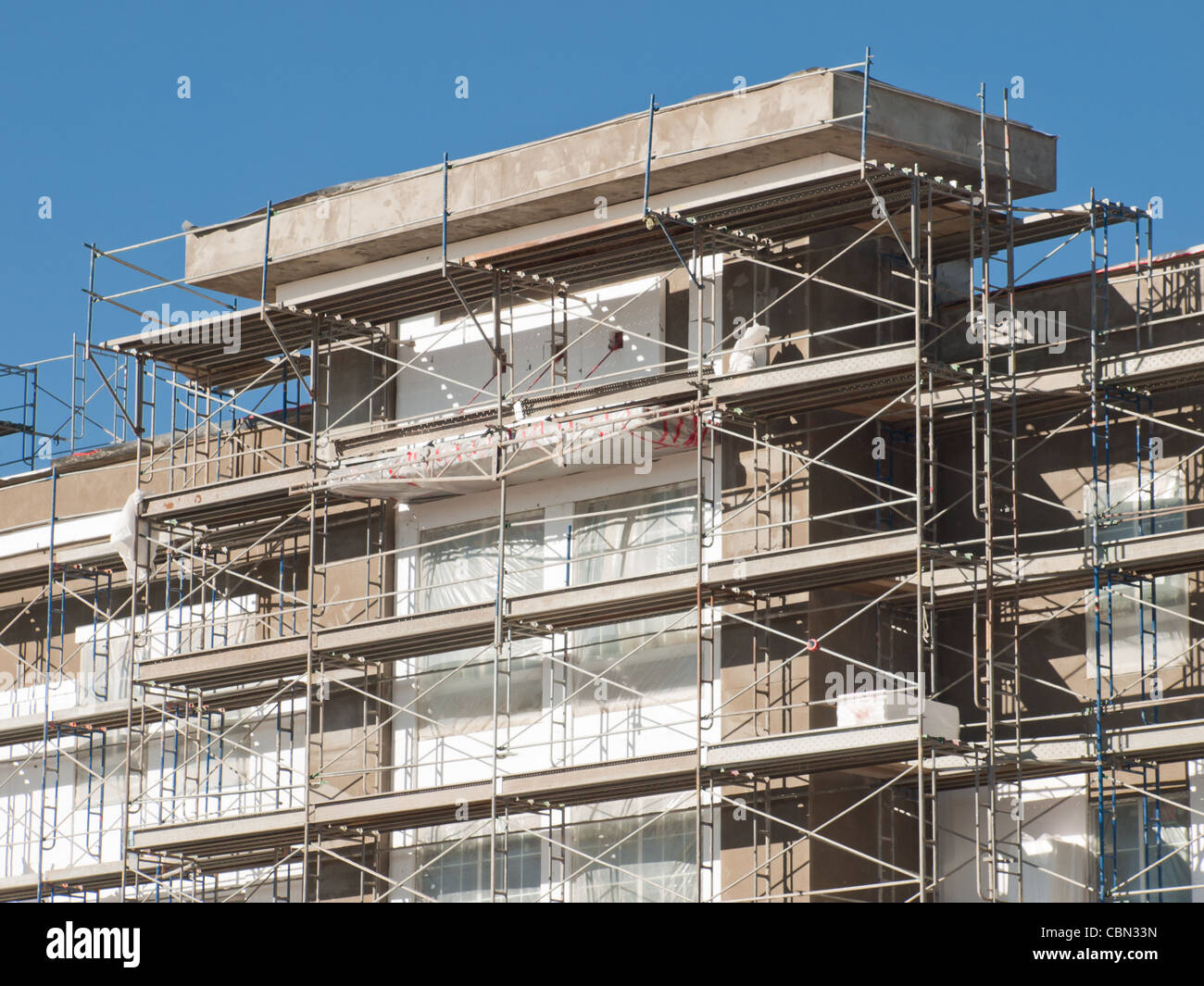 Construction site of the new hotel building Stock Photo - Alamy