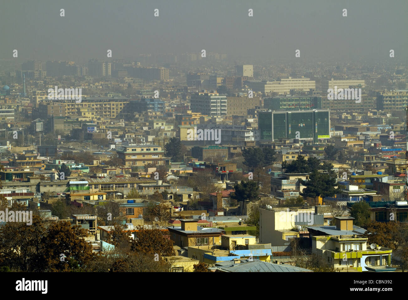 Aerial view kabul city afghanistan hi-res stock photography and images ...