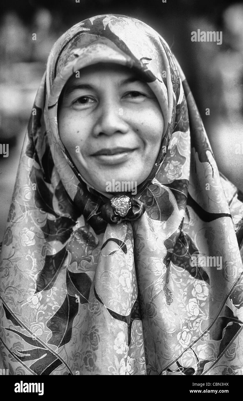 Malaysia Kuala Lumpur portrait woman Bumi Putra native Muslim color ...