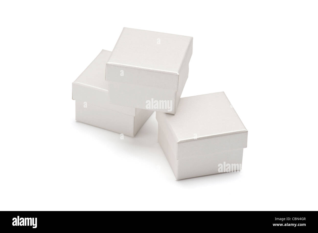 Three small gift boxes Stock Photo - Alamy