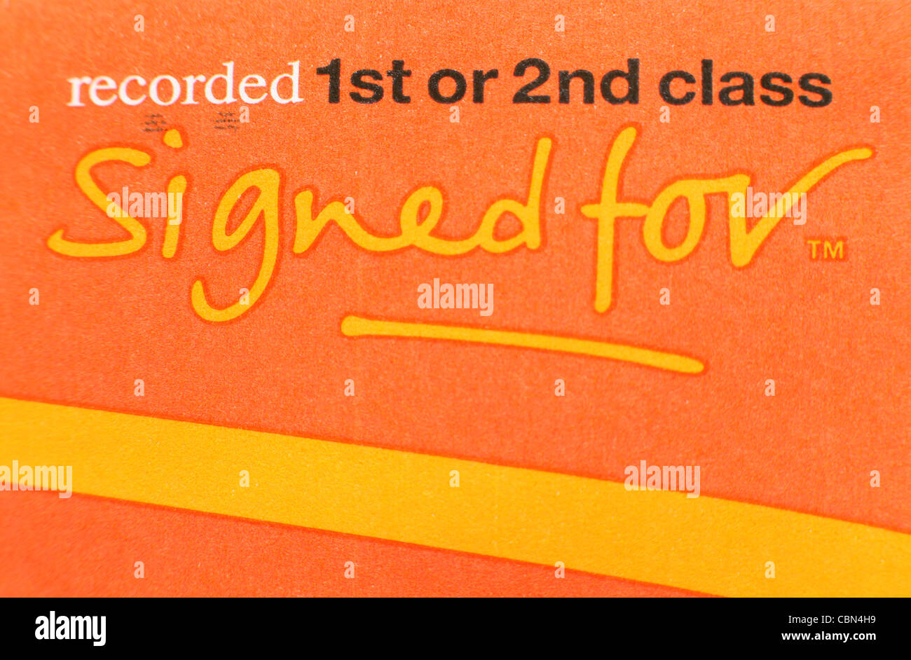 Recorded delivery hi-res stock photography and images - Alamy