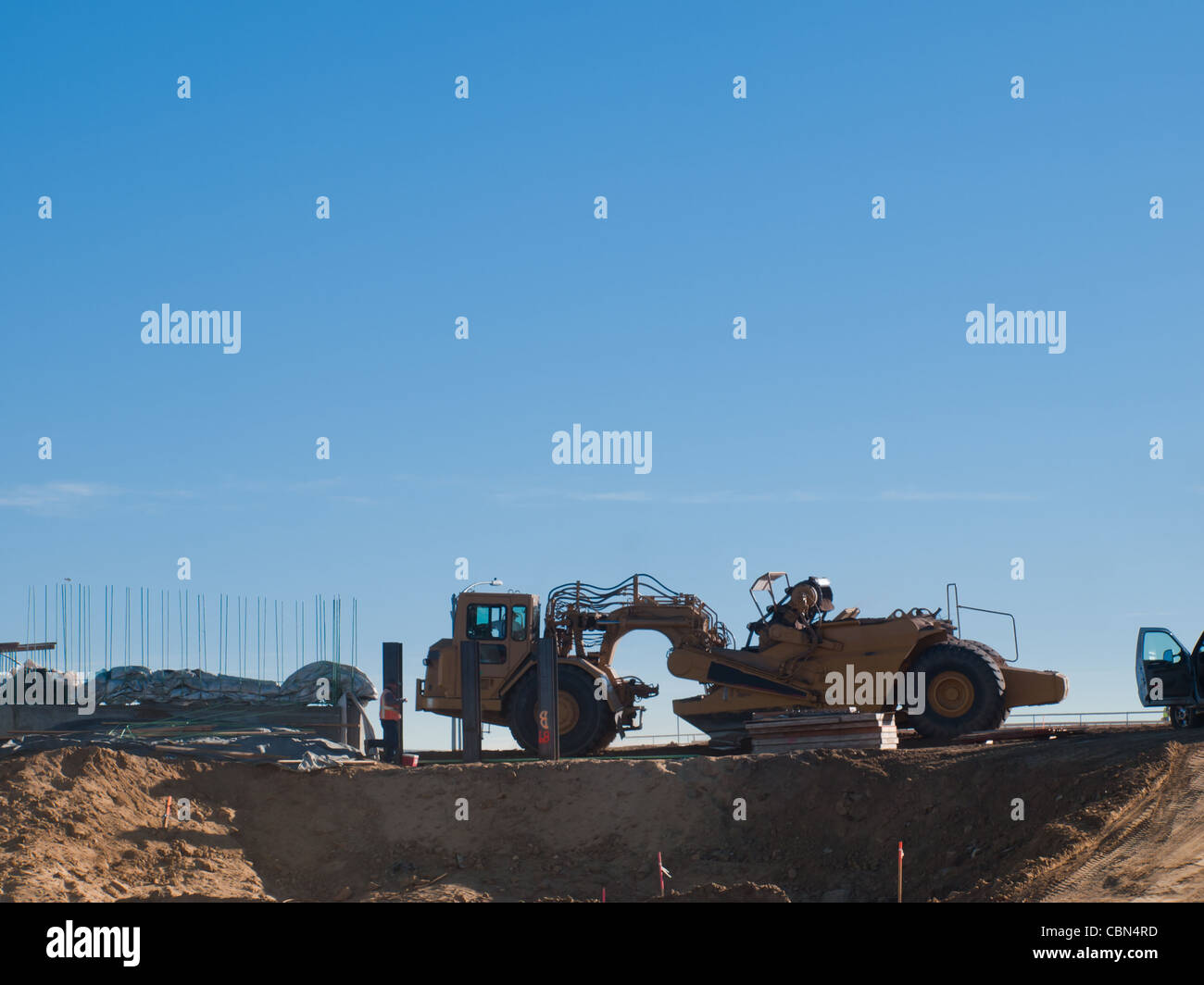 Construction of the new bridge over the highway Stock Photo - Alamy