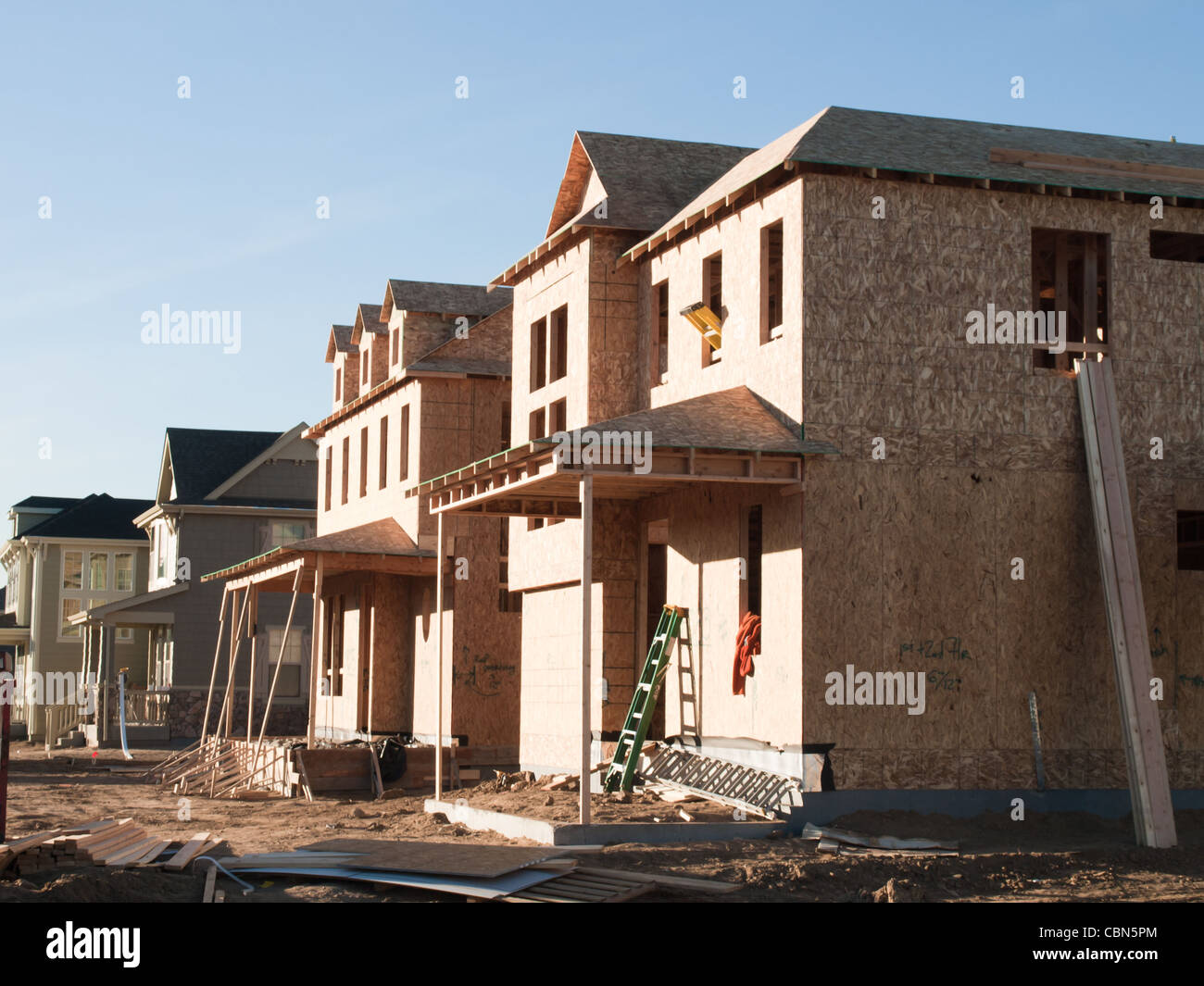 Construction site of the new house Stock Photo - Alamy