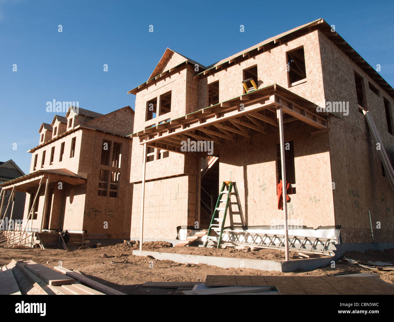 Construction site of the new house Stock Photo - Alamy