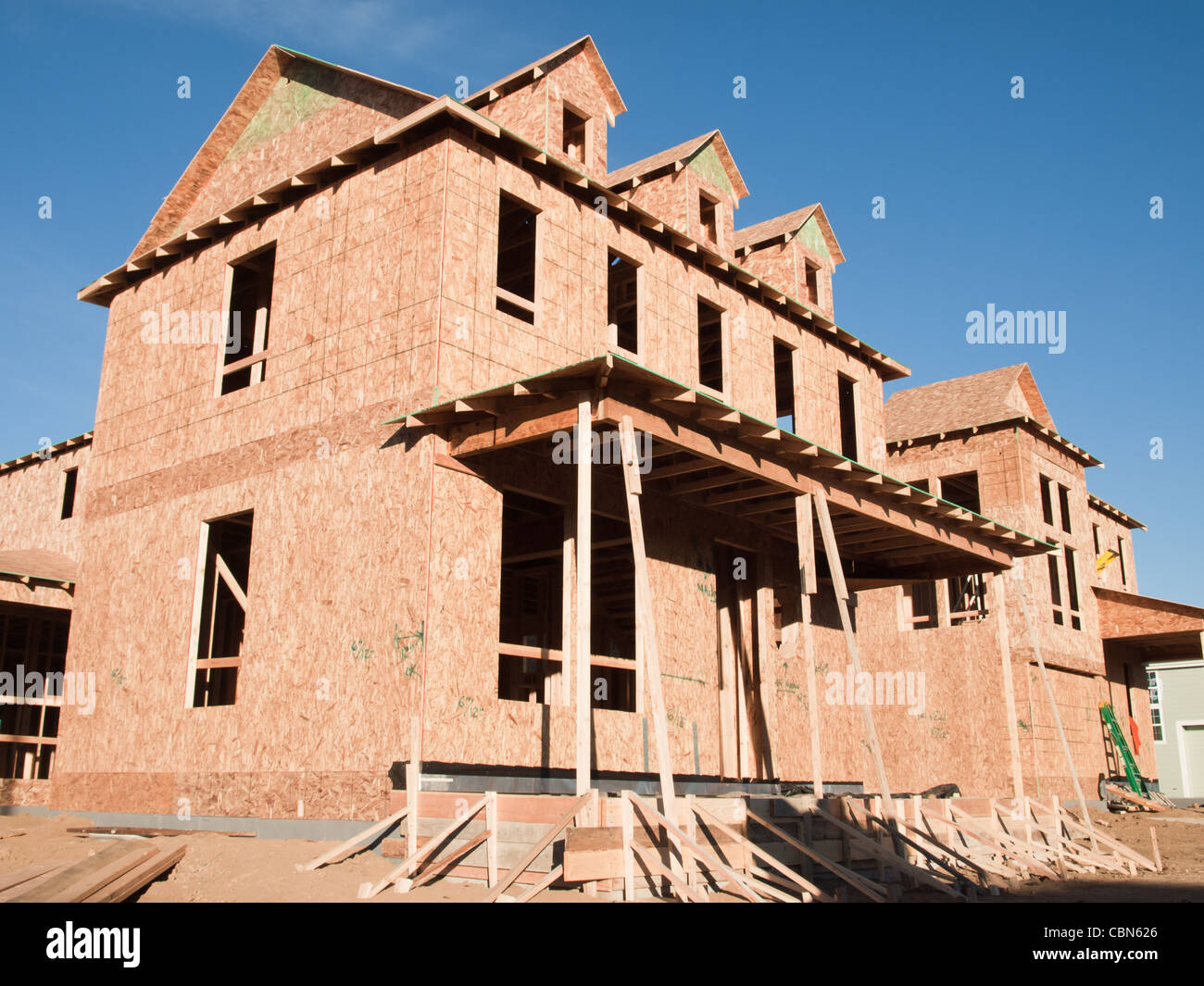 Construction site of the new house Stock Photo - Alamy