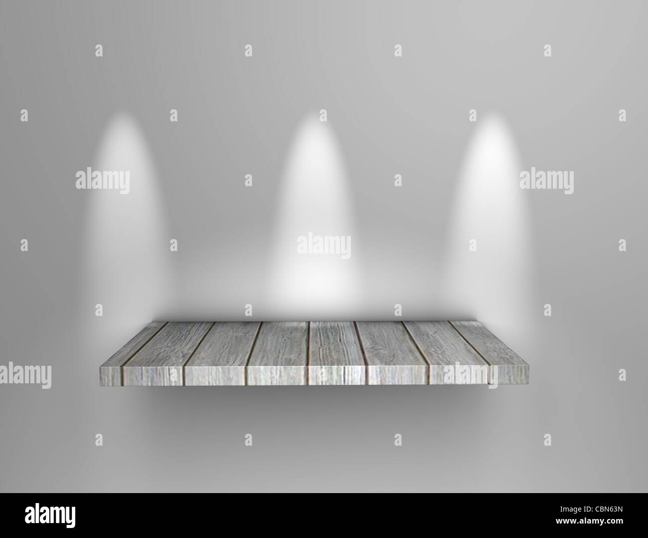 3d rendering, art display shelf, isolated background Stock Photo - Alamy
