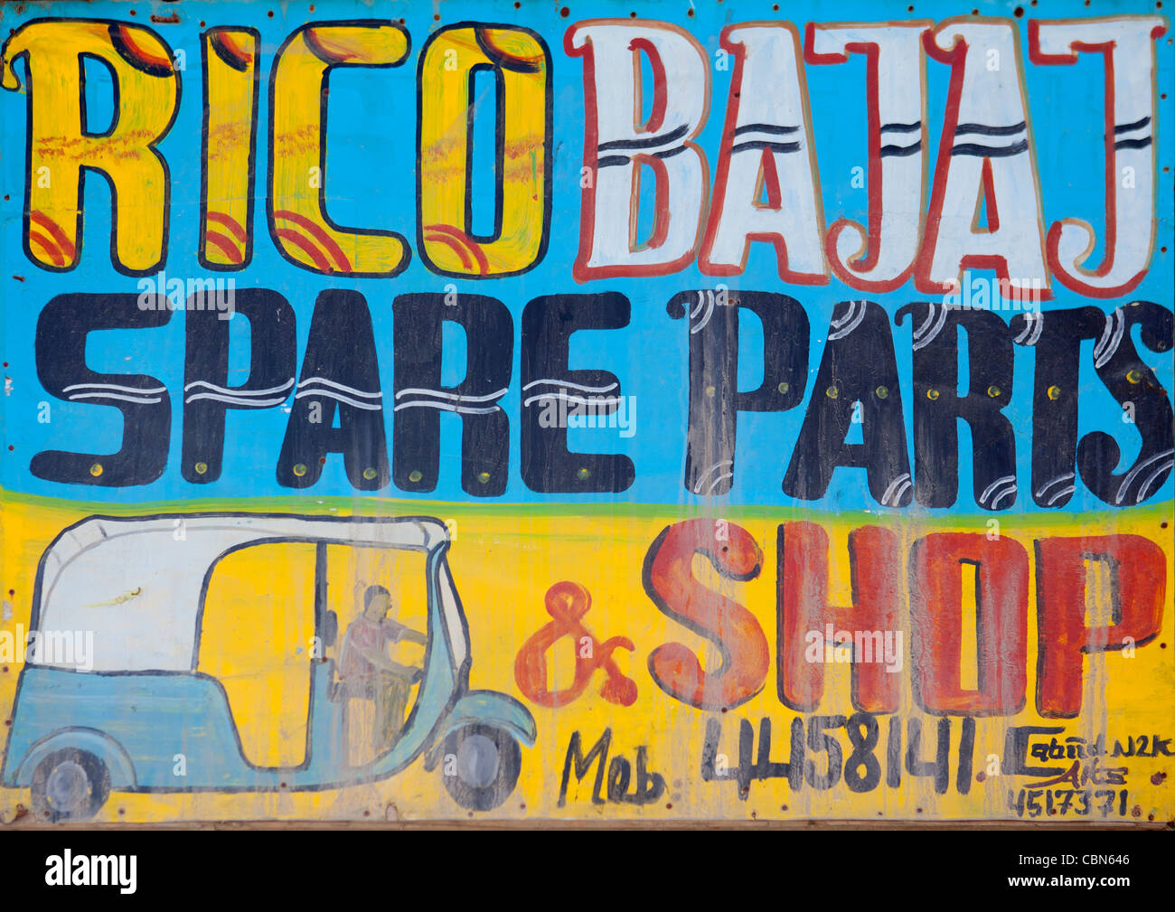 Garage Parts And Repair Advertisement Billboard, Boorama Somaliland ...