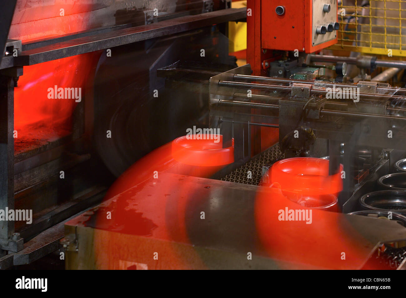 Machine Parts Being Manufactured In Factory Stock Photo - Alamy