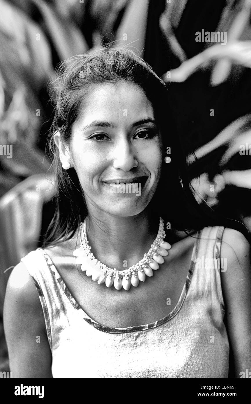 Polynesian woman portrait Black and White Stock Photos & Images - Alamy