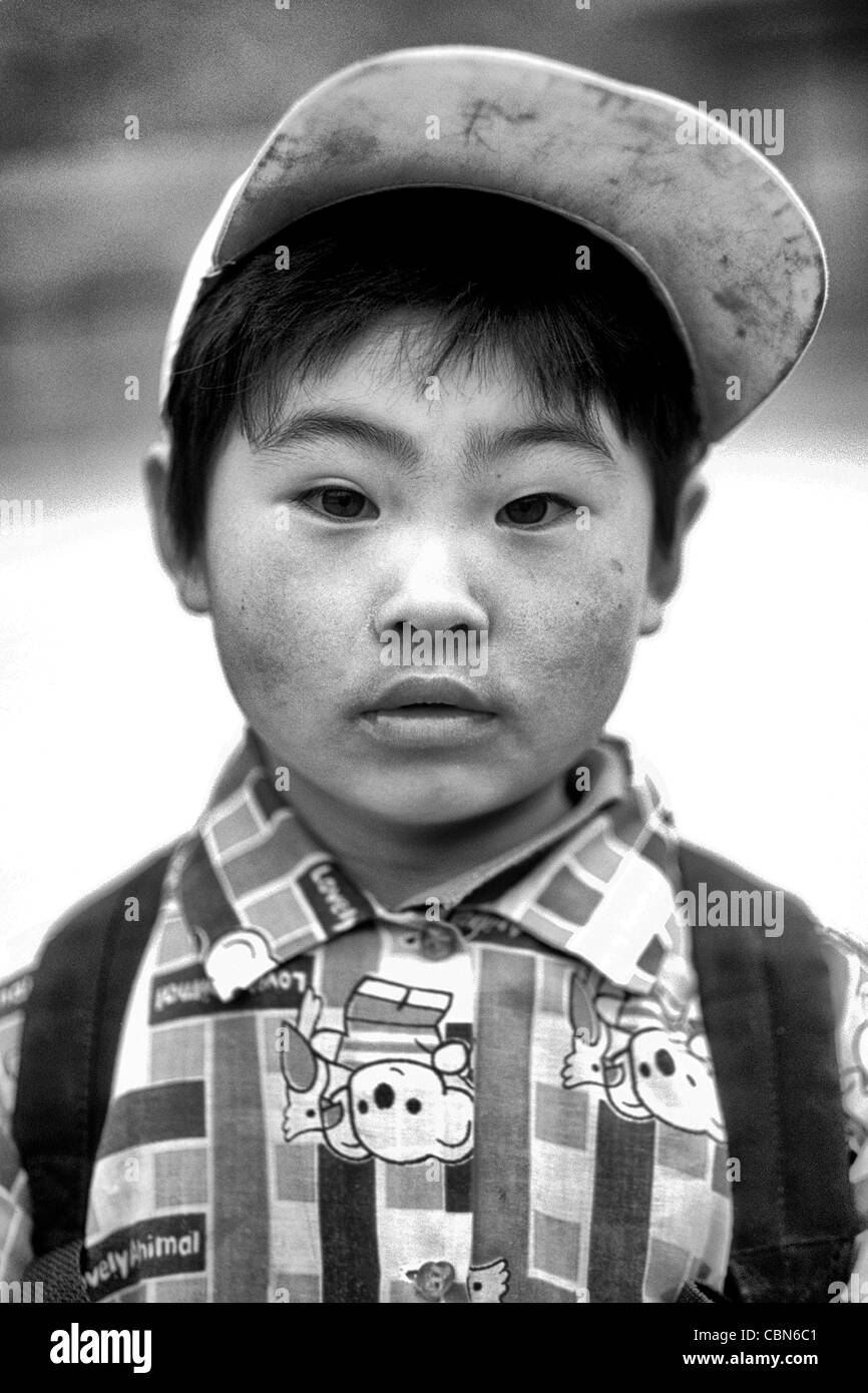 Colorful portrait of young child in Beijing China Stock Photo - Alamy