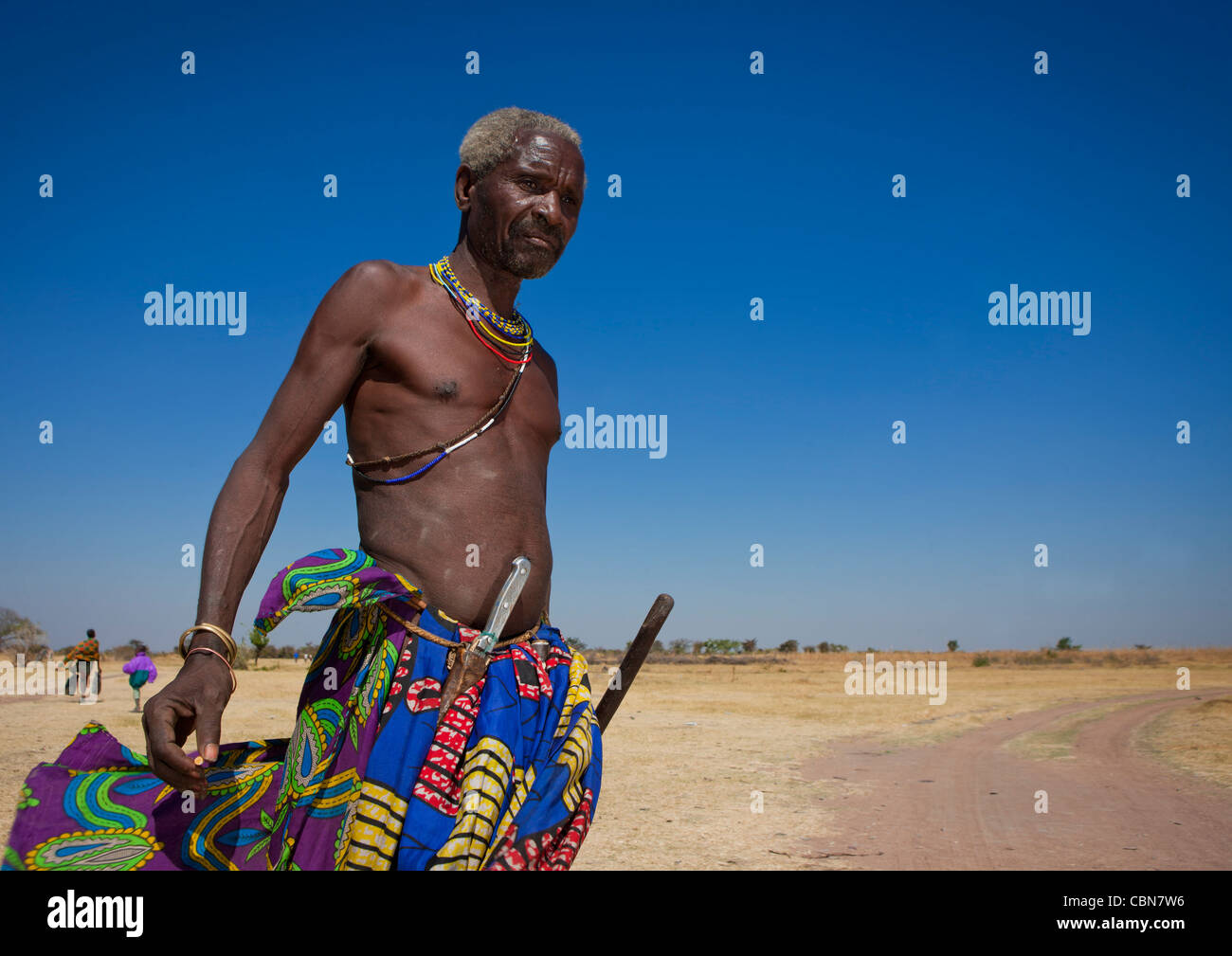 Mumuhuila Old Man, Huila Area, Angola Stock Photo - Alamy
