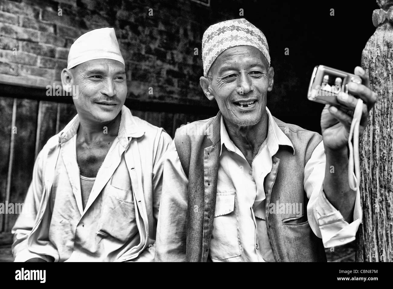 Great image of modern technology with local Hindu men and new camera ...