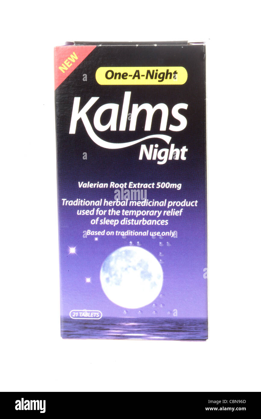 Kalms Herbal Sleeping Treatment Stock Photo - Alamy