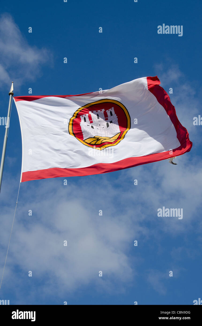 Norway, Bergen. Bergen flag Stock Photo - Alamy
