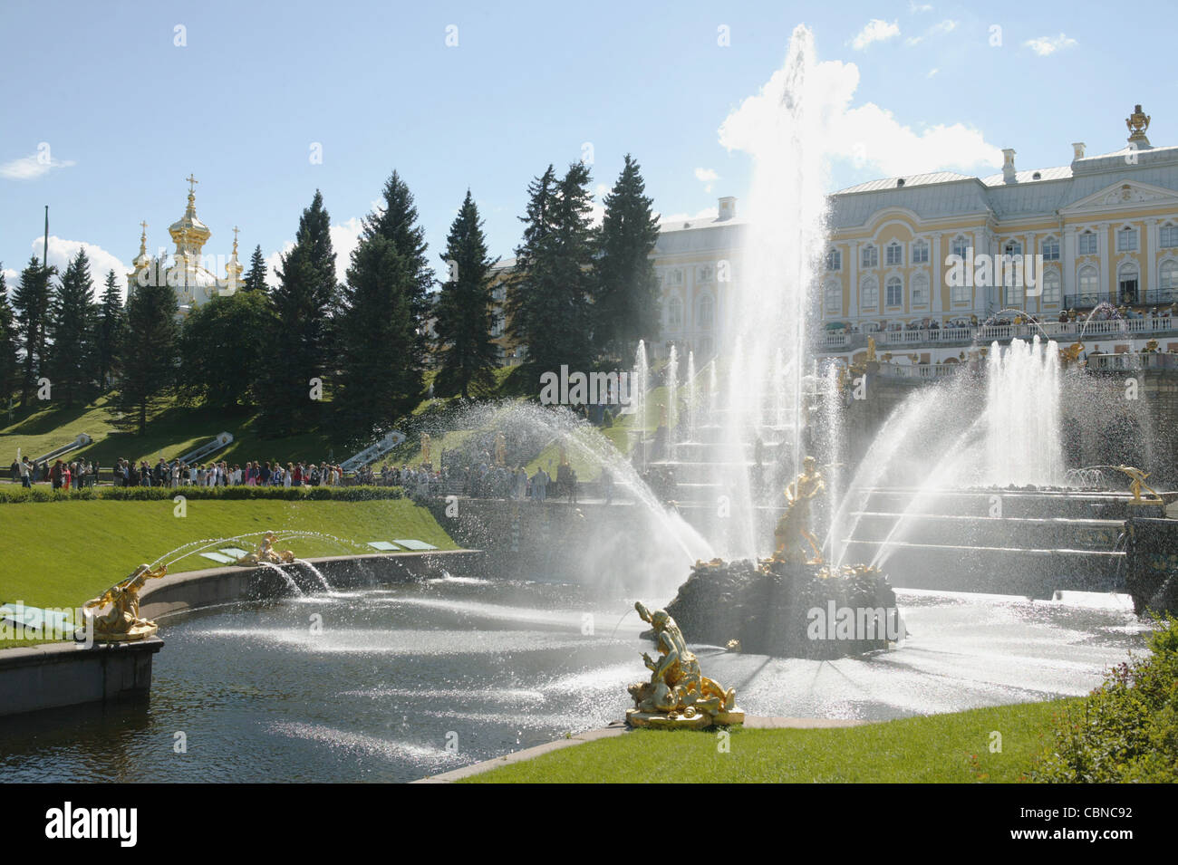 Peterhof. Great cascade. Fountains. *** Local Caption *** architecture ...