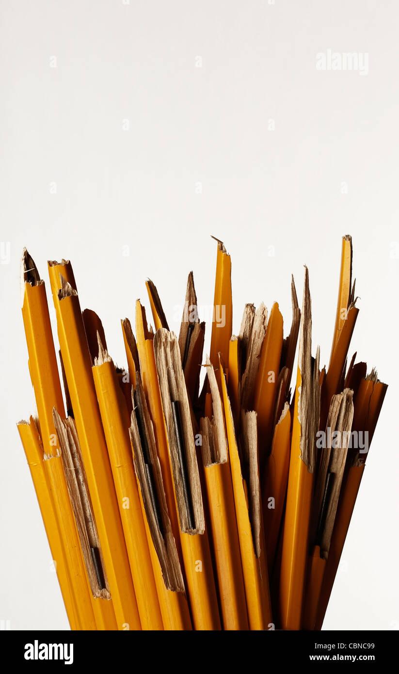 Anger concept broken pencil hi-res stock photography and images - Alamy