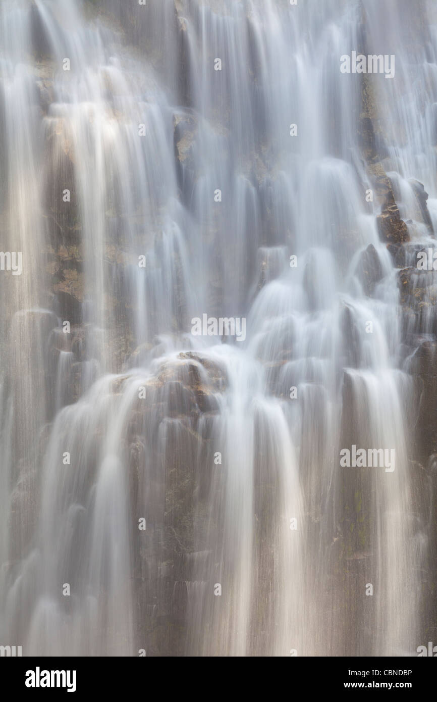 Waterfall at the end of the Agnes Gorge Trail, Stehekin, Washington ...