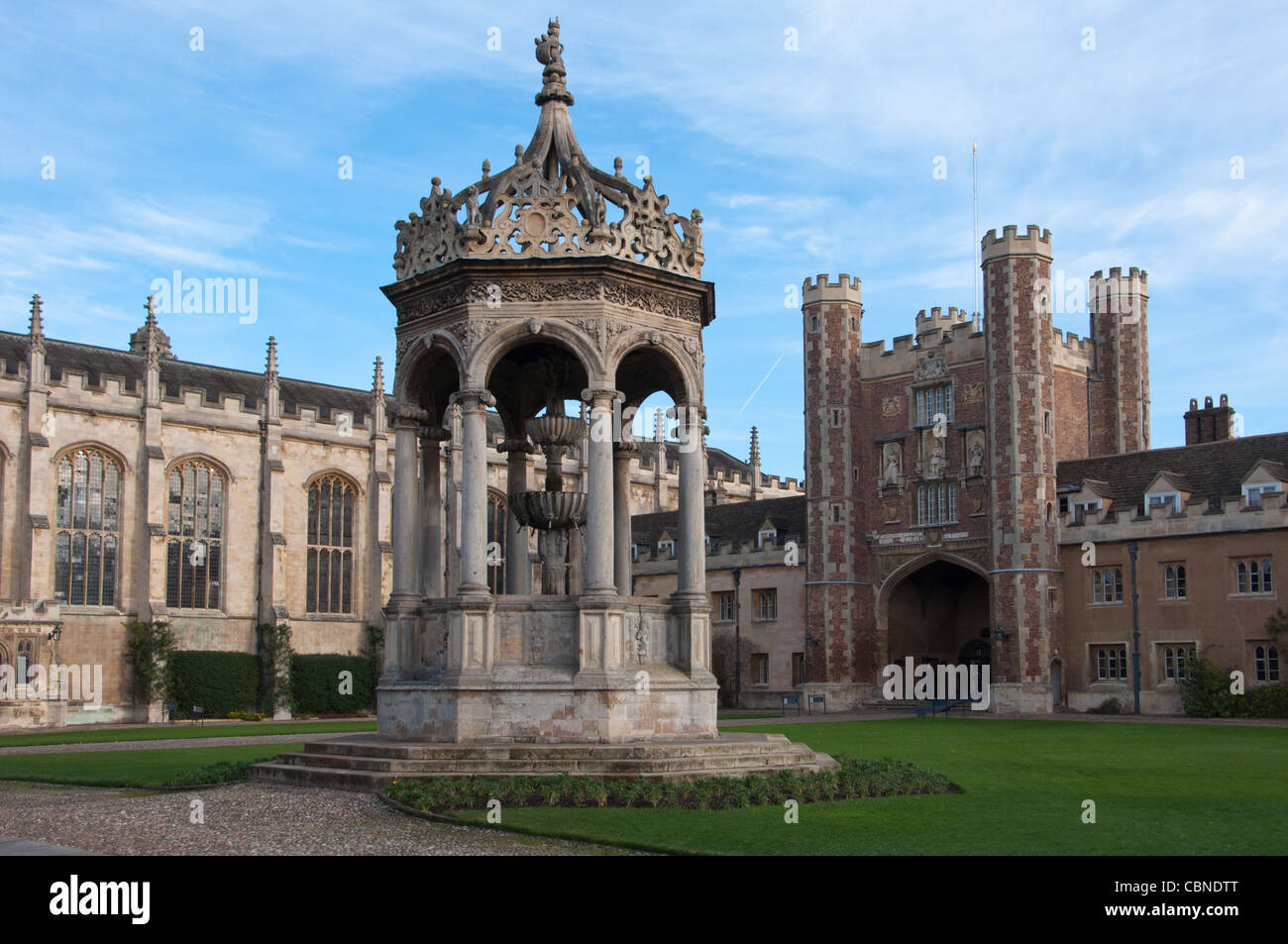 The Great Court Trinity College Cambridge England Stock Photo - Alamy