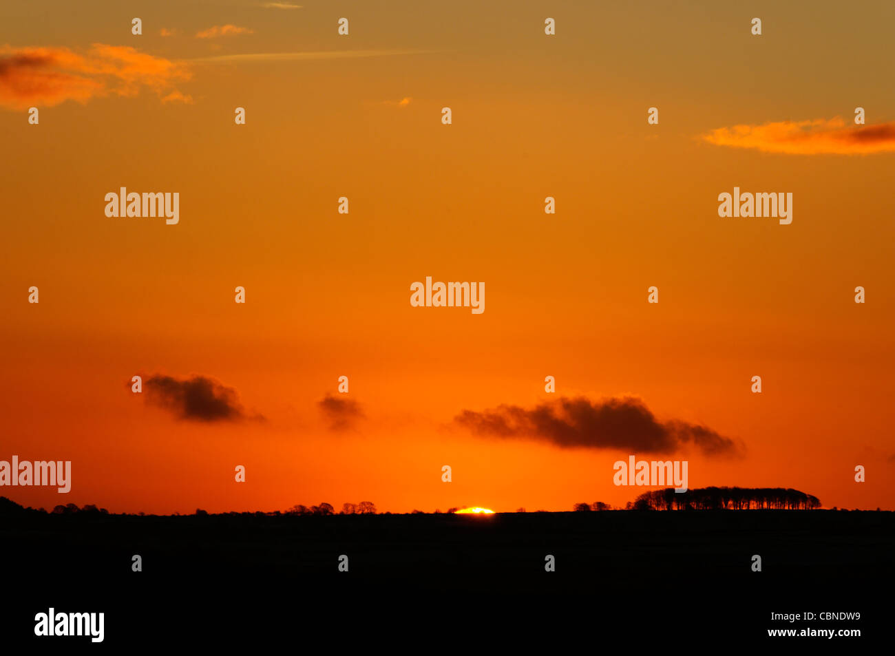 Sunrise at Baslow Edge in the Peak District Stock Photo - Alamy