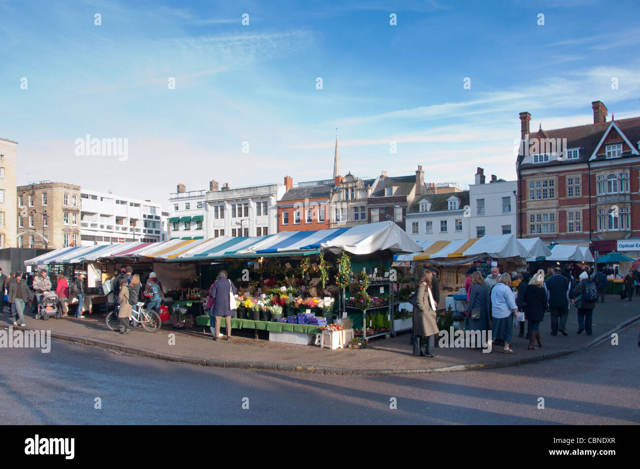 Market Square, Cambridge, England Stock Photo - Alamy