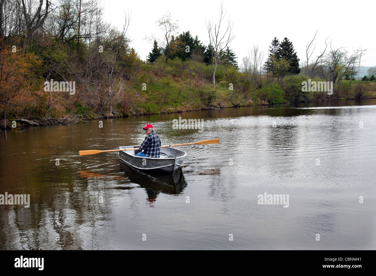 Back of man rowing boat hi-res stock photography and images - Alamy
